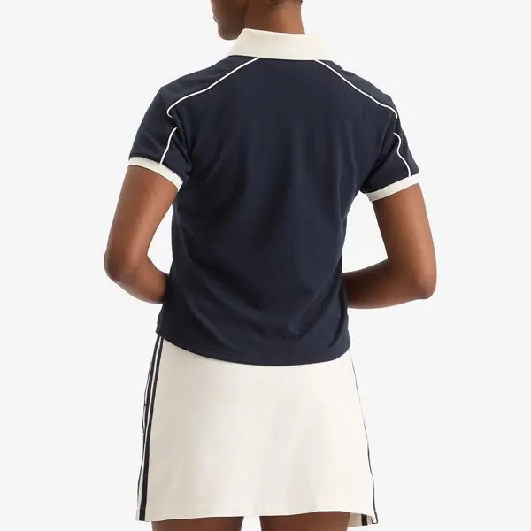sporty & rich × adidas polo tee Adidas Pique Polo - Navy/White – Sporty & Rich